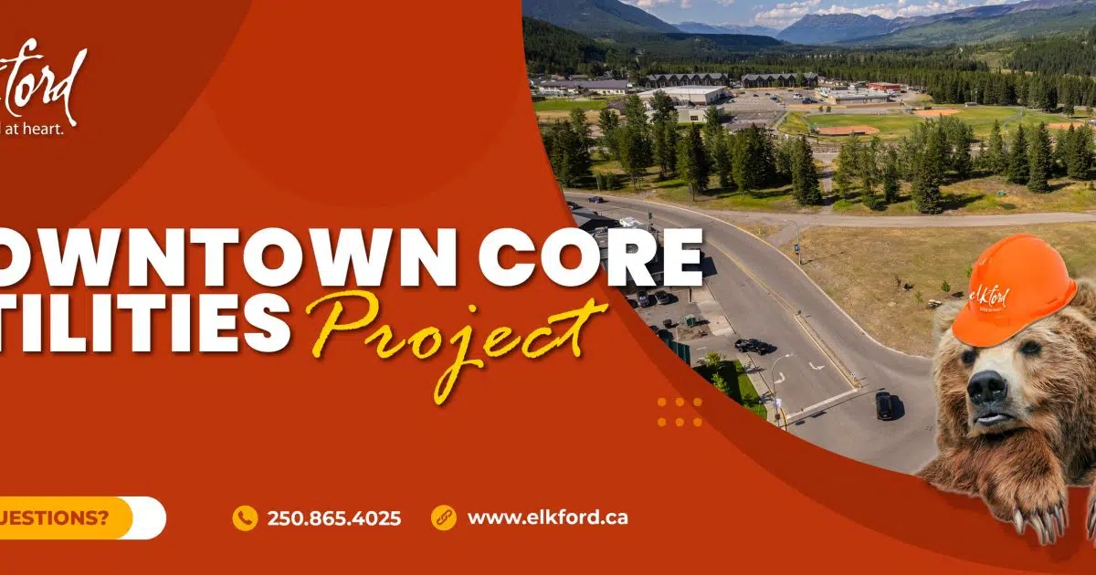 Section of Elkford’s Fording Drive closed as Downtown Core Utilities ...