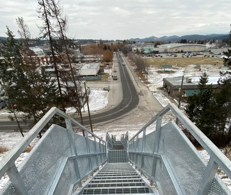 Construction complete for Cranbrook’s Balment stairs | 102.9 Rewind Radio - East Kootenay