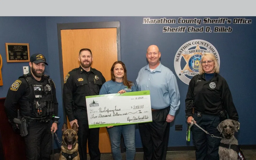 Marathon County Sheriff’s Department Receives Donation from Paper Cities Kennel Club | Timeless ...
