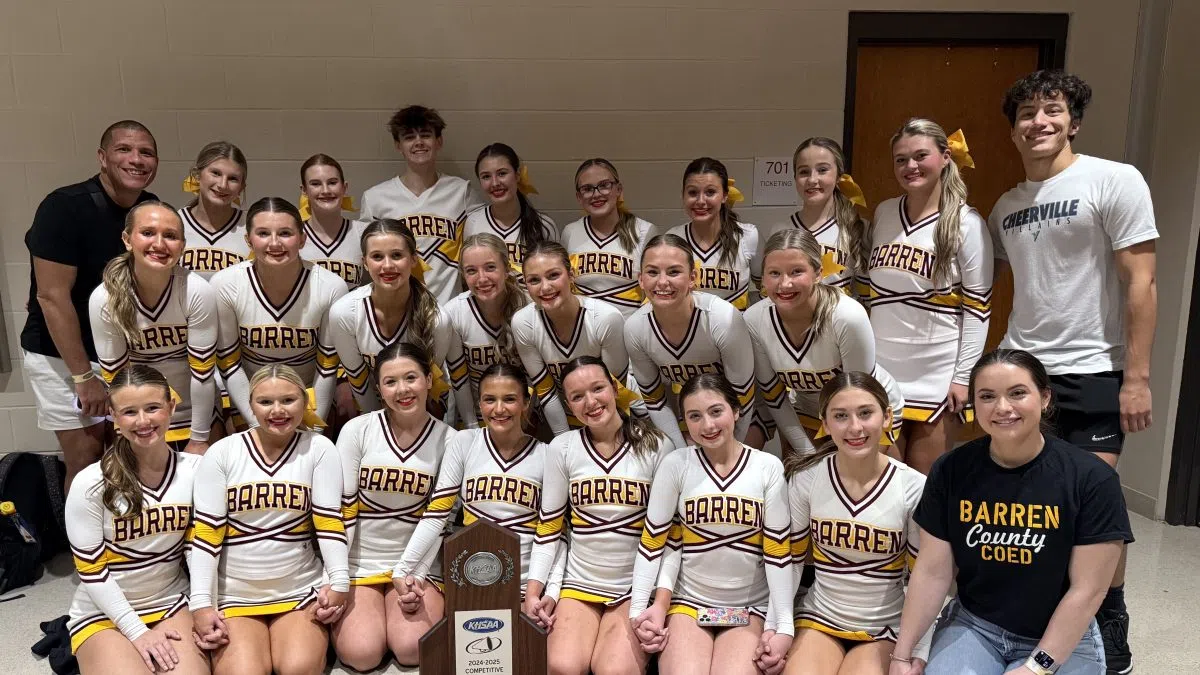 Barren County coed cheer team places 2nd in state | Glasgow News 1