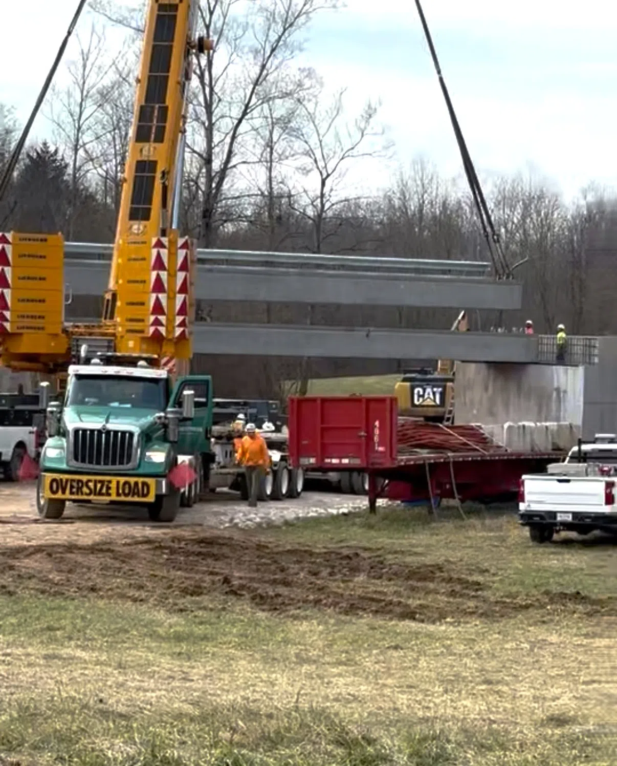 Beams installed on new Glasgow landfill bridge | Glasgow News 1