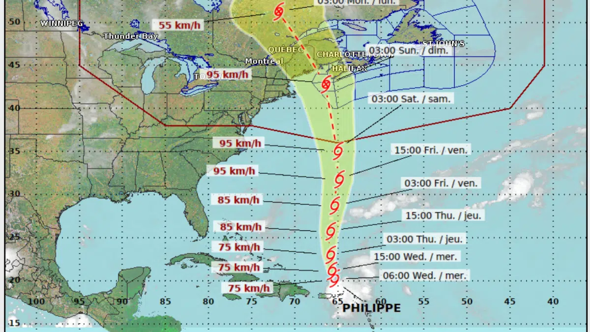 Tropical Storm Phillipe expected to reach Atlantic Canada this weekend ...