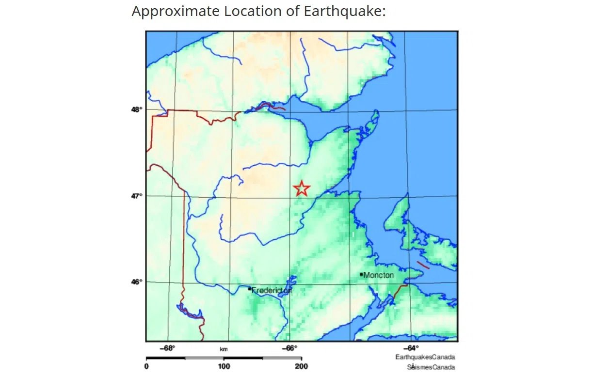 Small earthquake in Miramichi area | CKBW
