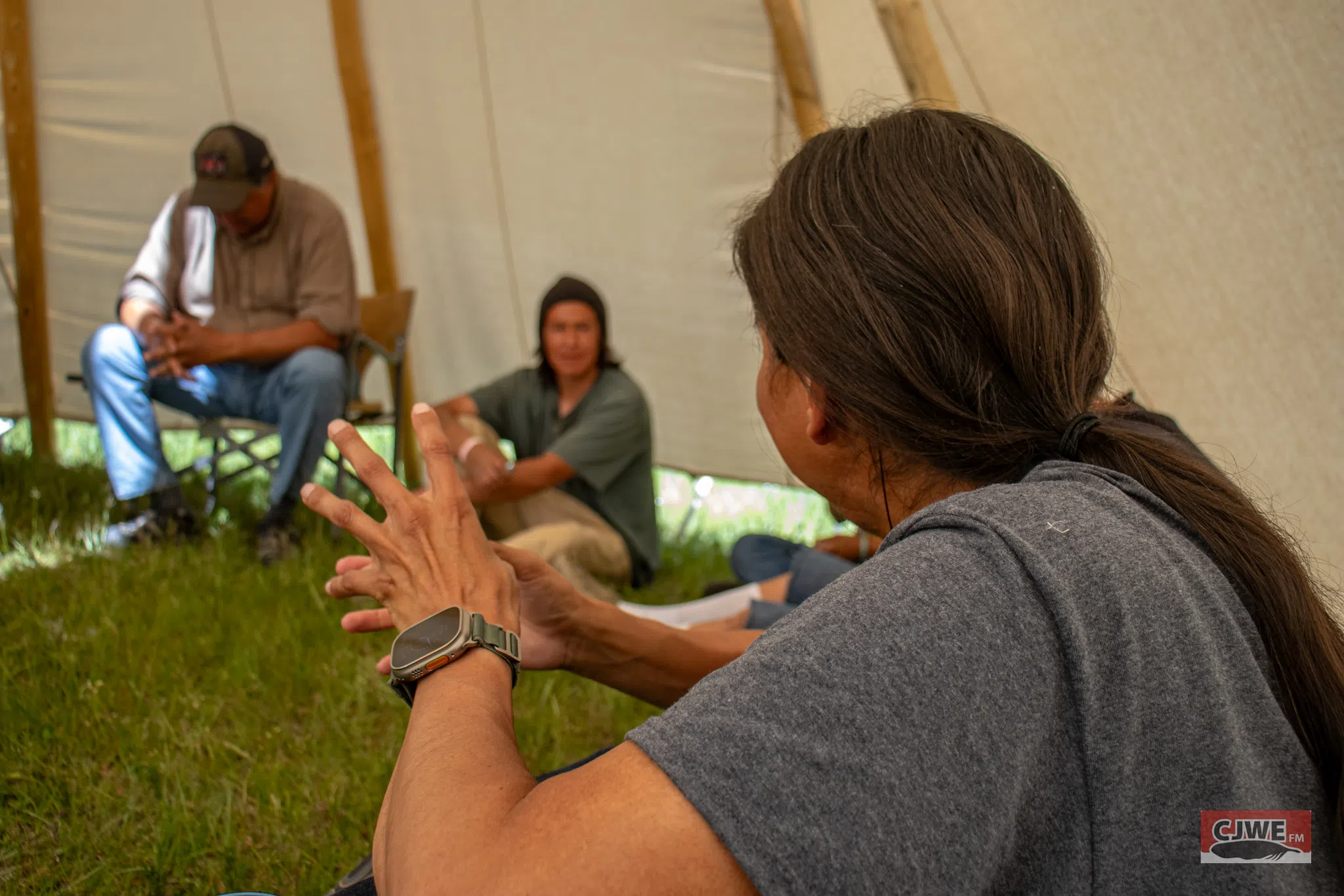 Members of the Good Stoney First Nation gathered for three day men’s ...