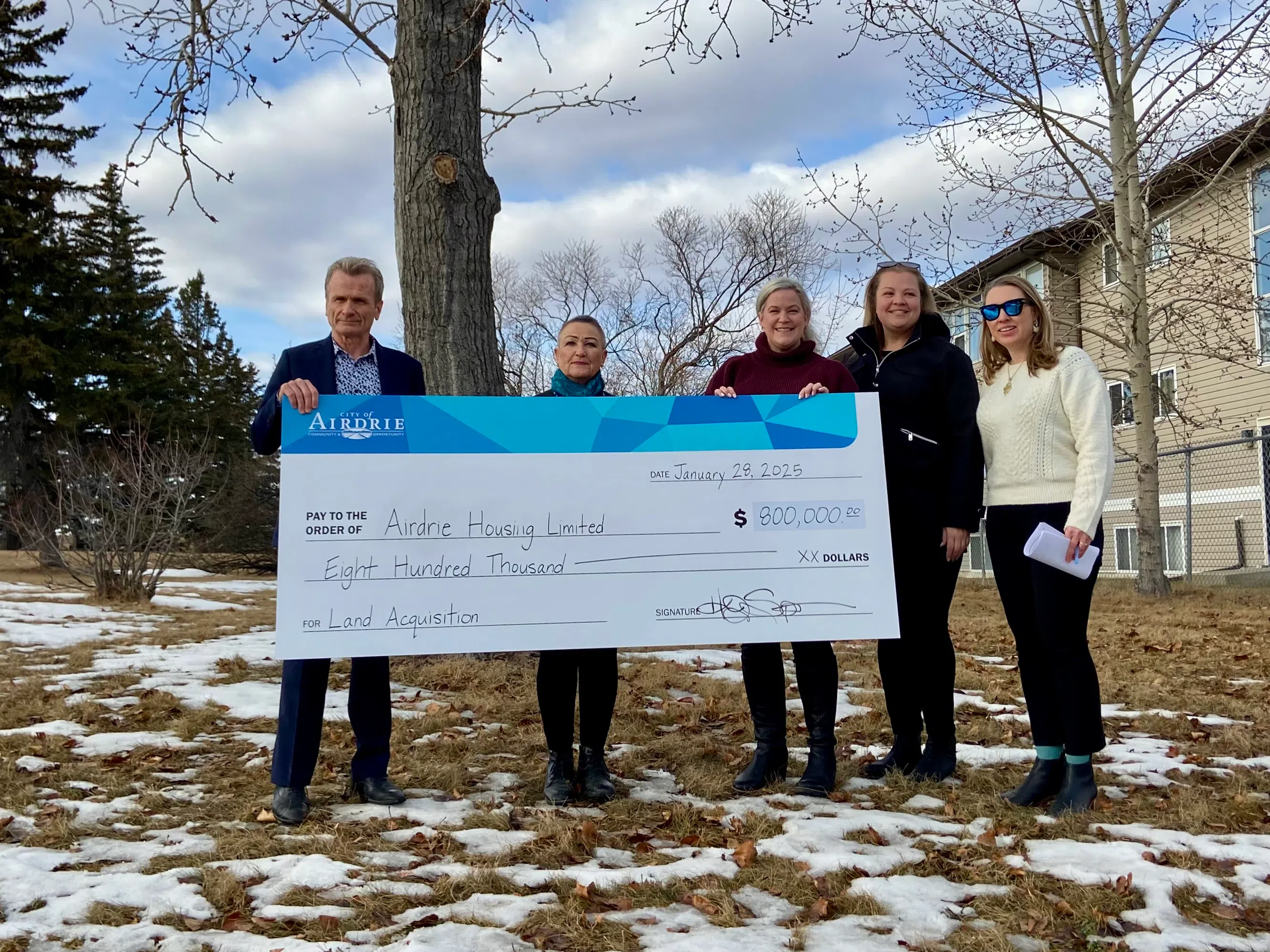Airdrie signs $800,000 cheque to support affordable housing | CJWE ... Airdrie signs $800,000 cheque to support affordable housing | CJWE ...
