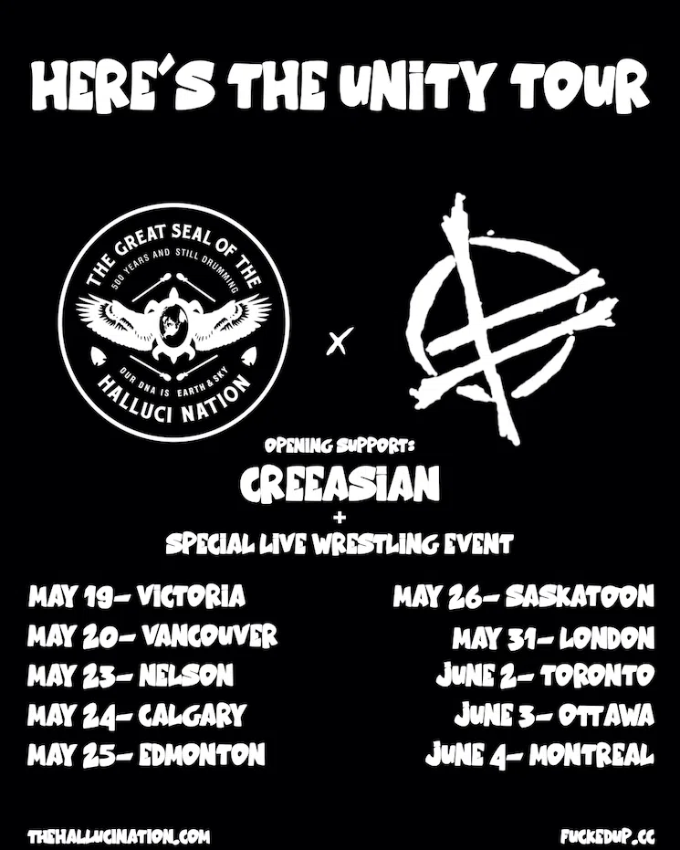 fucked_up_halluci_nation_2023_tour_poster | CFWE Northern Alberta