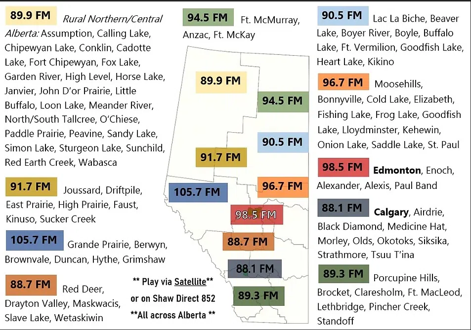 Frequency Map | CFWE FM