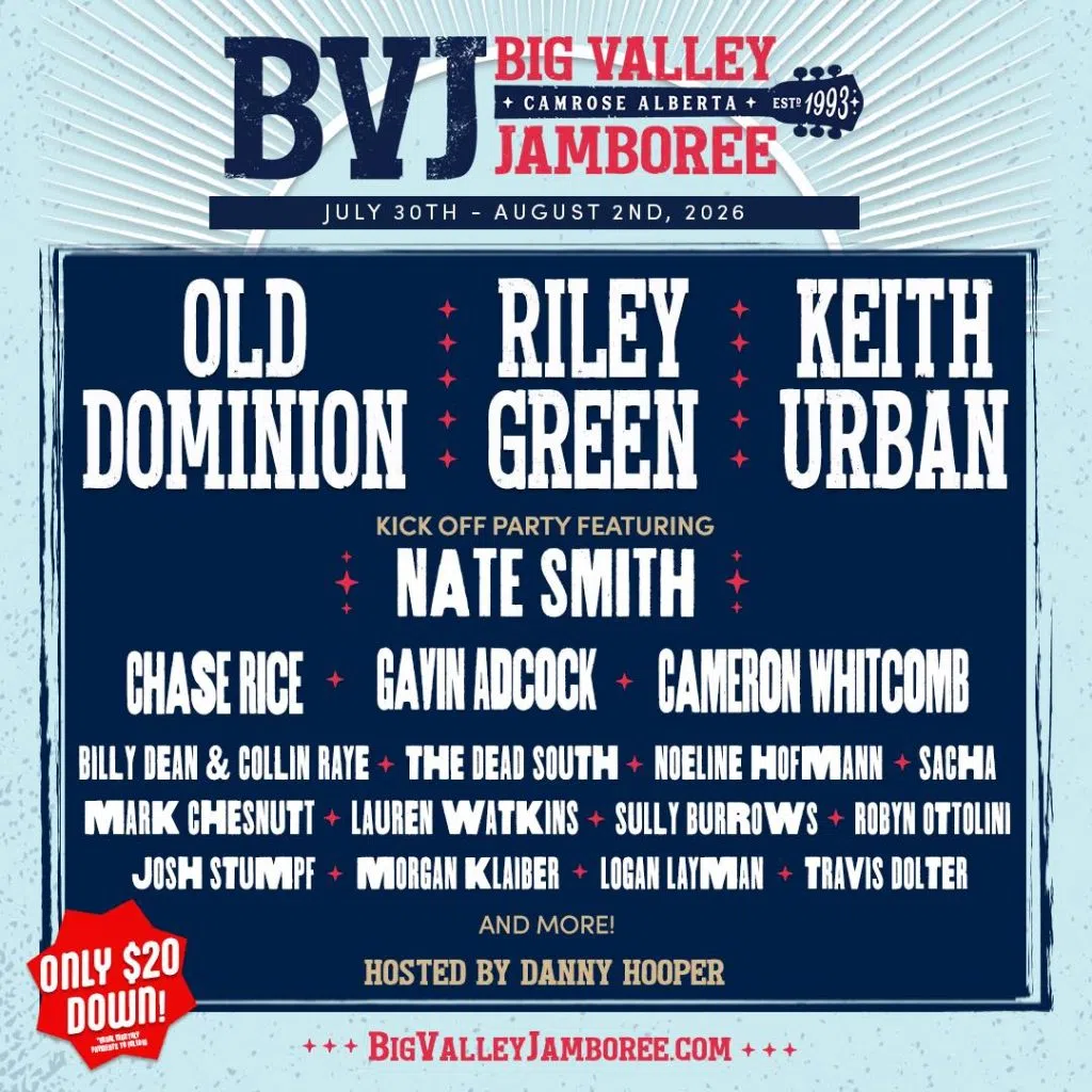 The lineup for Big Valley Jamboree has been announced! | CFWE Northern ...