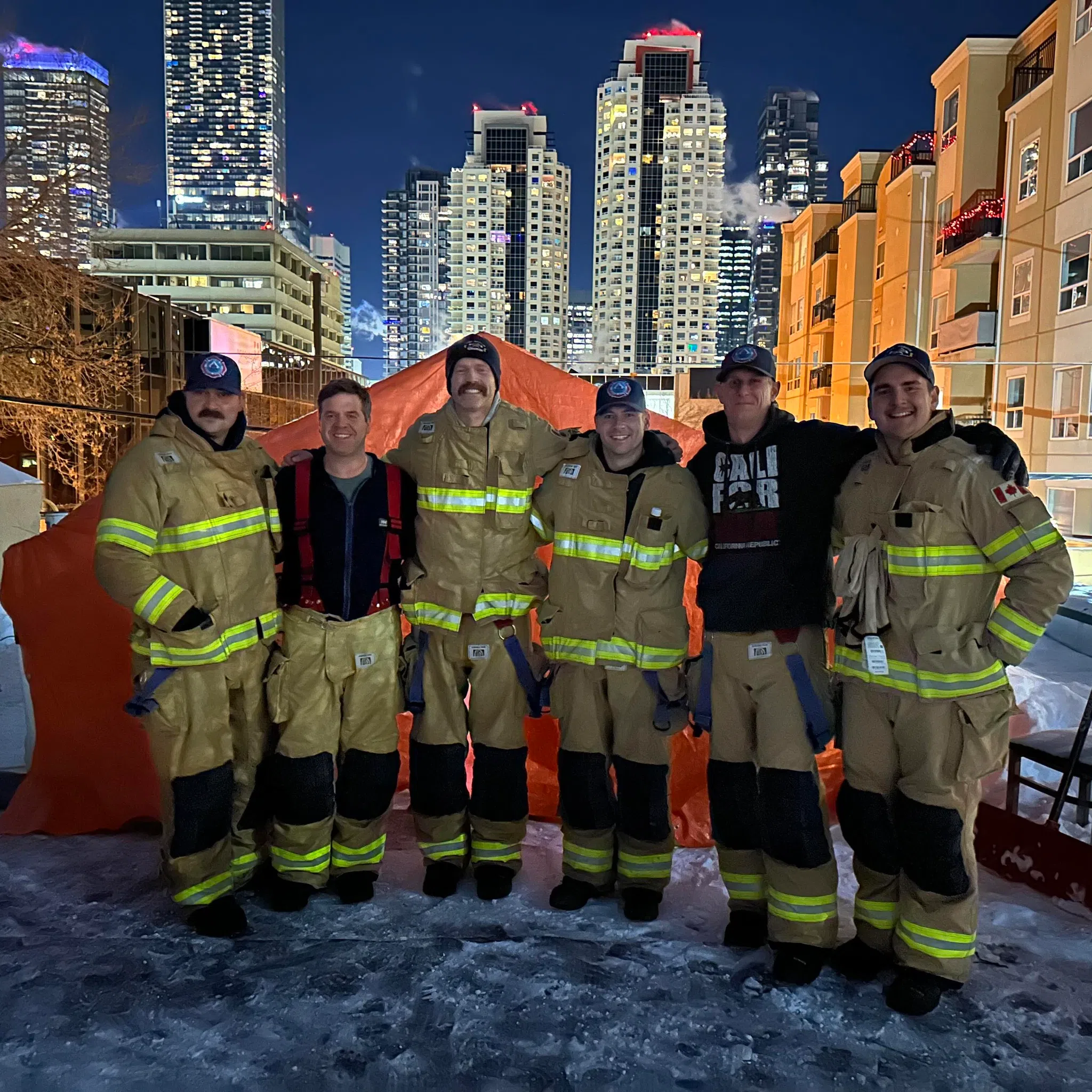 Edmonton Firefighters Rooftop Campout for Muscular Dystrophy | CFWE ...