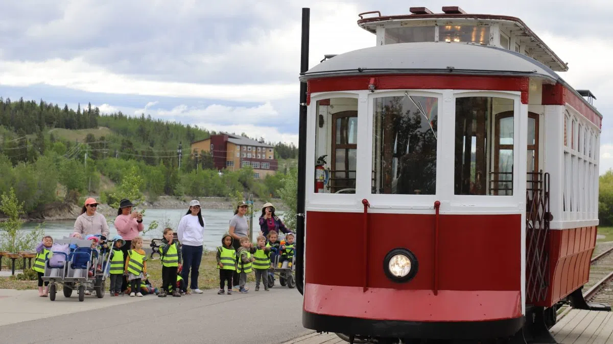 Whitehorse Waterfront Trolley rides the rails for the first time since ...