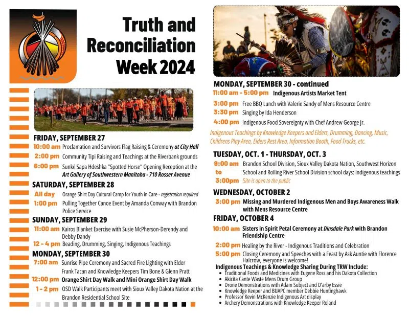 Truth and Reconciliation week events begin today in Brandon | Q Country ...
