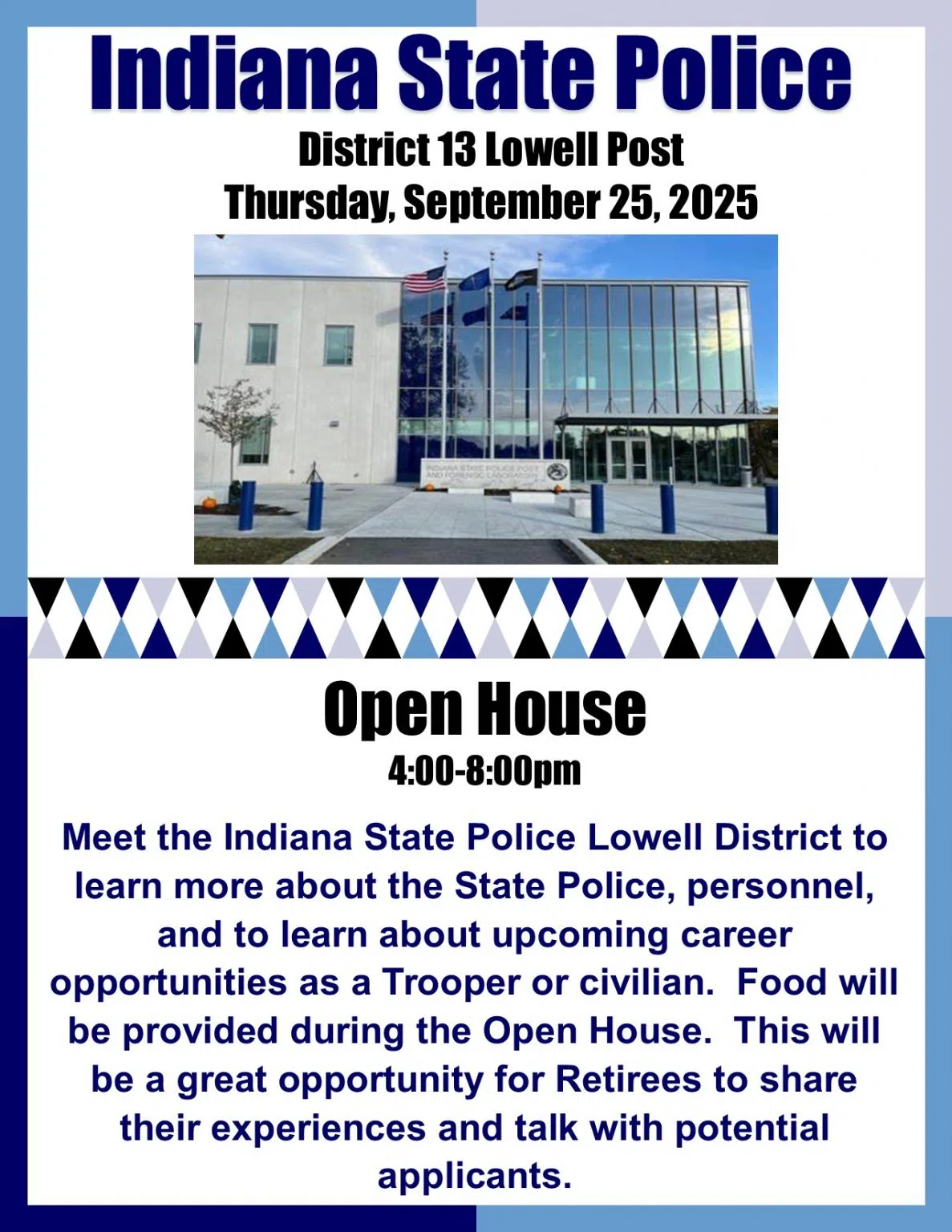 Indiana State Police Lowell Post to Hold Open House | Indiana 105
