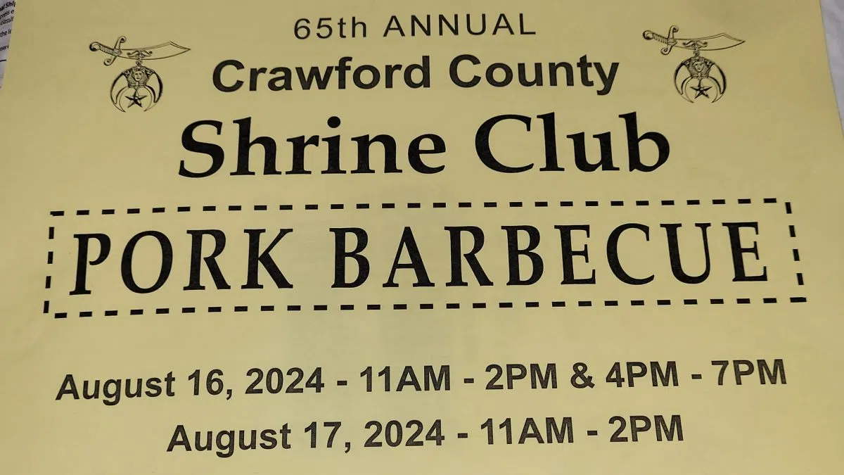 Shrine Club BBQ Set for This Weekend | WTYE / WTAY