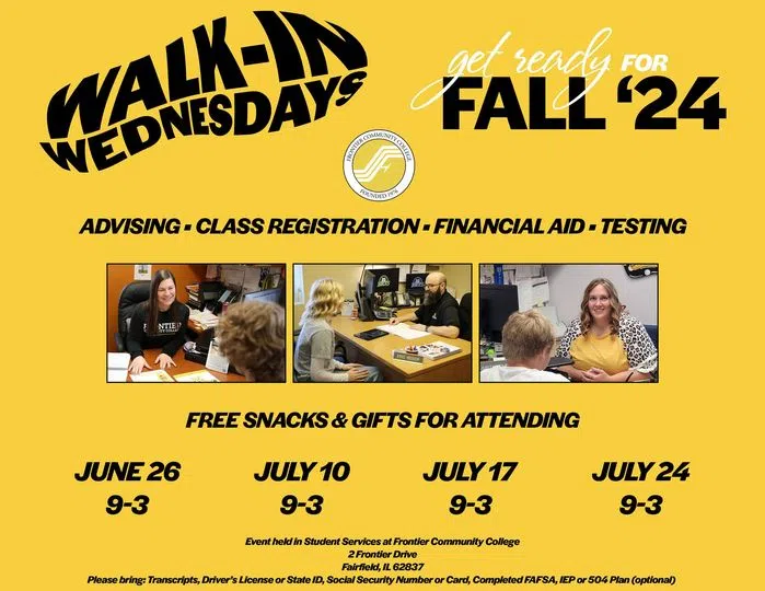 FRONTIER COMMUNITY COLLEGE HOSTING WALK IN WEDNESDAY | WFIW FM / WFIW ...