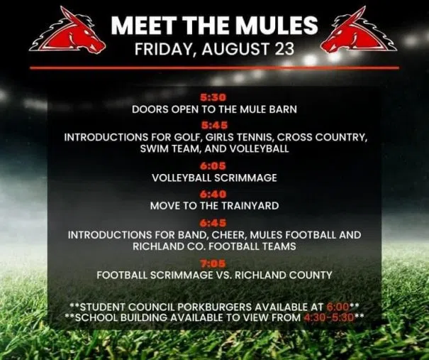 MEET THE MULES NIGHT AND SCRIMMAGE GAME WITH RICHLAND COUNTY (OLNEY ...