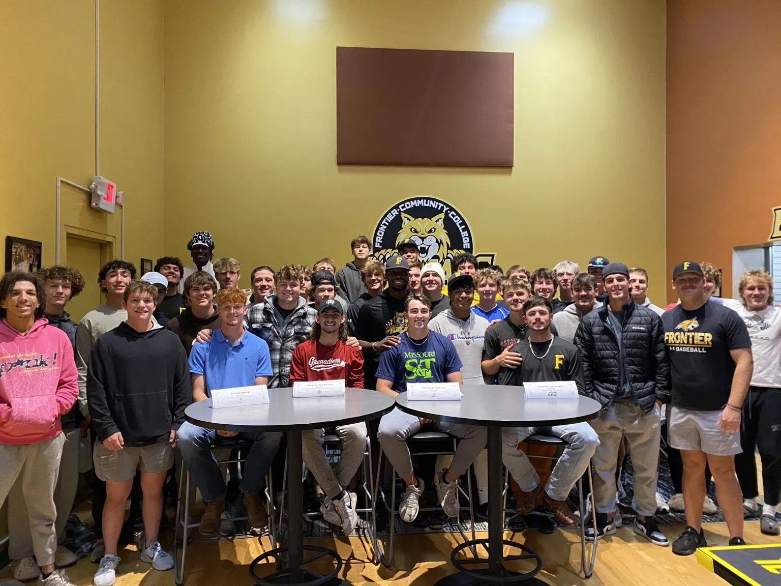 FOUR FRONTIER BOBCATS BASEBALL PLAYERS SIGN NATIONAL LETTERS OF INTENT ...
