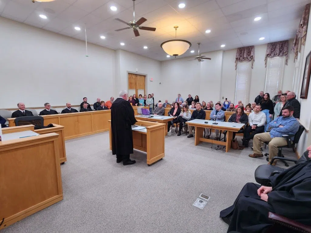 MATT VAUGHN SWORN IN THURSDAY AS THE NEW RESIDENT JUDGE IN WAYNE COUNTY ...