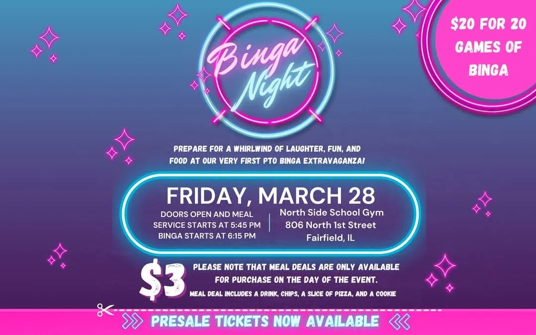 NORTH SIDE GRADE SCHOOL PTO BINGA NIGHT FUNDRAISER SET FOR FRIDAY NIGHT ...