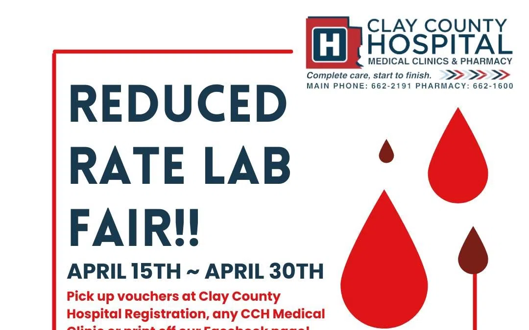 CLAY COUNTY HOSPITAL OFFERS DISCOUNTED HEALTH CHECKUPS WITH REDUCED ...