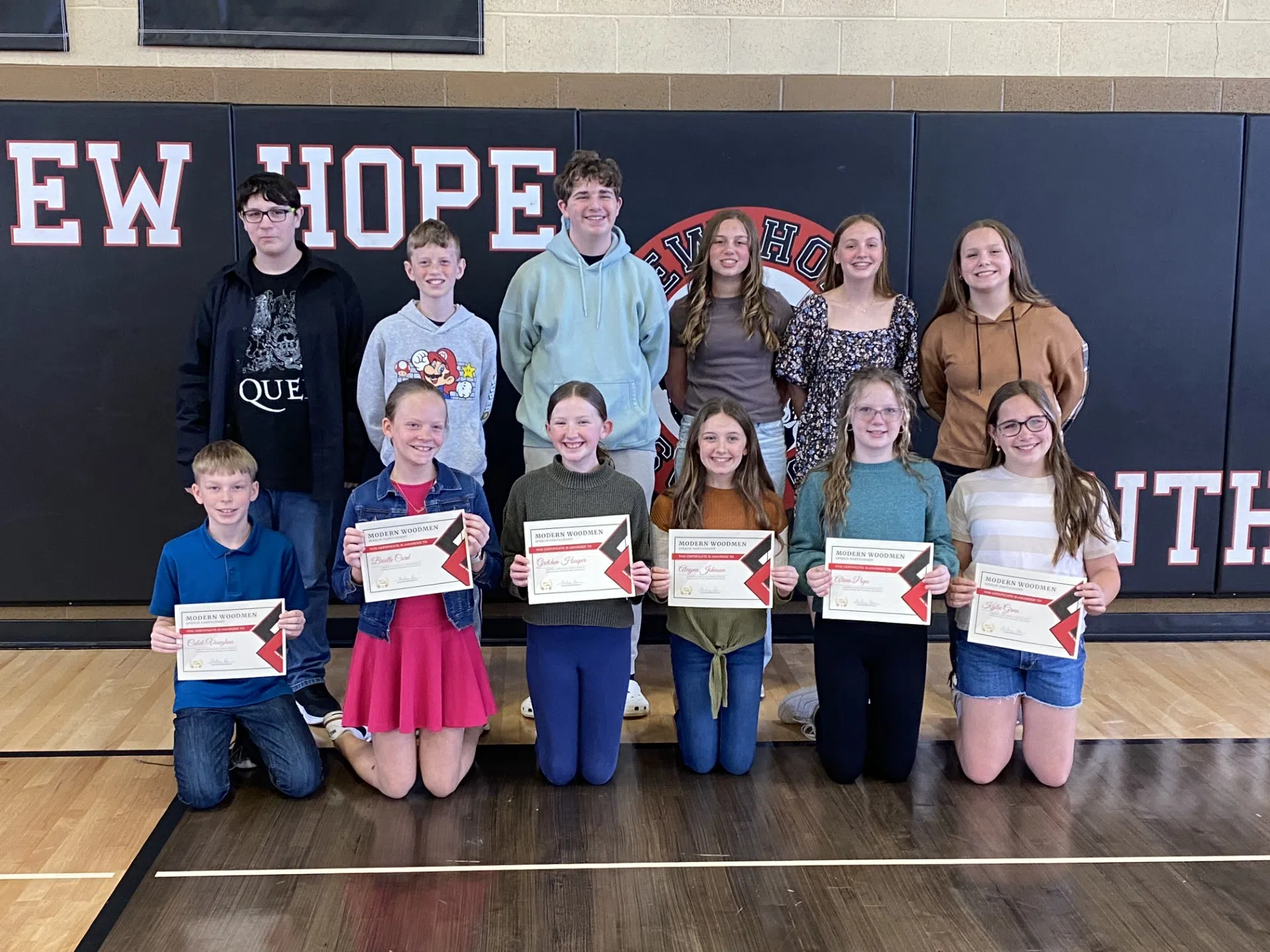 NEW HOPE GRADE SCHOOL ANNOUNCE SPEECH CONTEST WINNERS | WFIW FM / WFIW ...