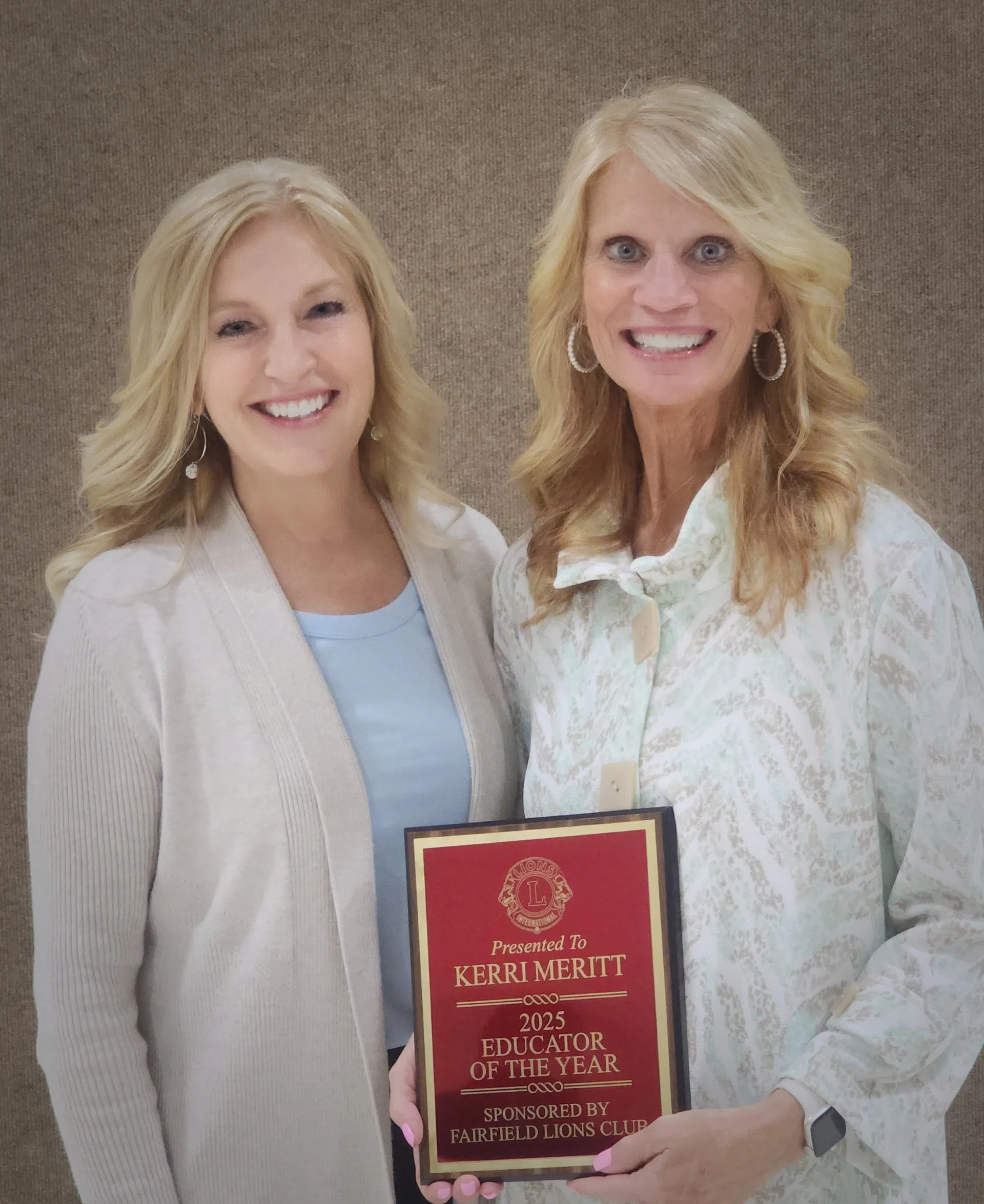 FAIRFIELD LIONS CLUB STAR STUDENT SELECTED ALONG WITH TEACHERS ...