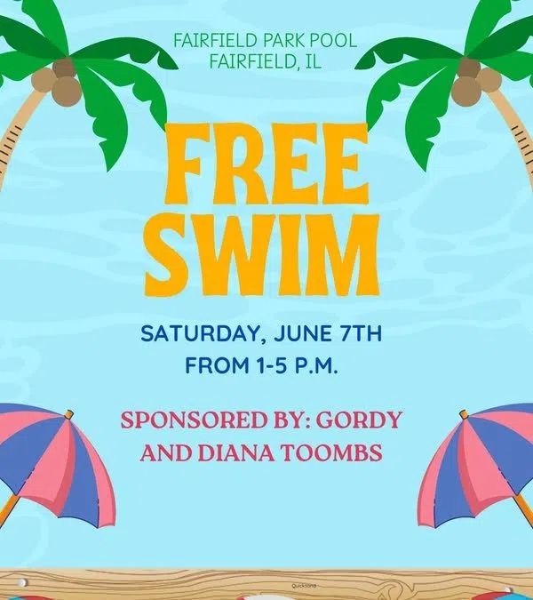 FREE SWIM EVENT AT FAIRFIELD PARK POOL | WFIW FM / WFIW AM / WOKZ-FM