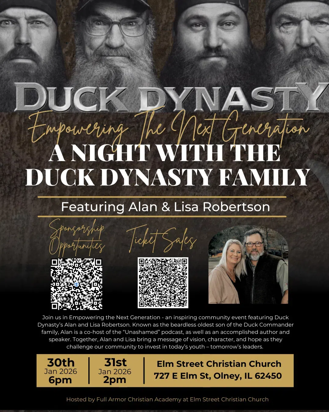 EMPOWERING THE NEXT GENERATION: DUCK DYNASTY’S ALAN & LISA ROBERTSON TO ...
