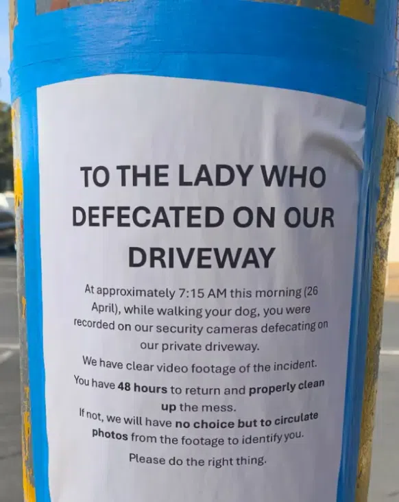 Woman Defecated on Neighborhood Lawn | 93X