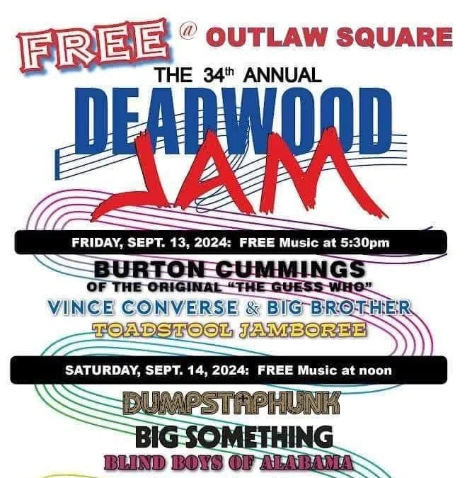 2024 Deadwood Jam On The Way This Weekend | 980 AM/103.5 FM BLACK HILLS ...