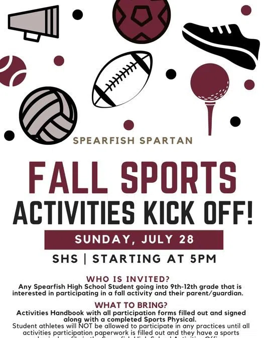 Spearfish Spartan Fall Sports Activities Kick Off | 980 AM/103.5 FM ...