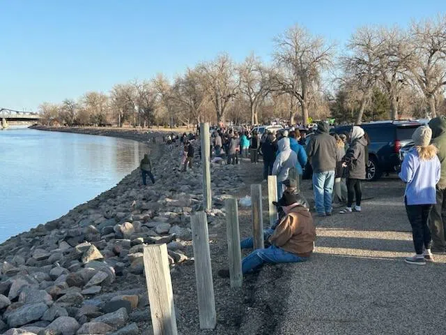 Dozens Watch As Old Waldron Bridge Girders Splash Down In Missouri ...