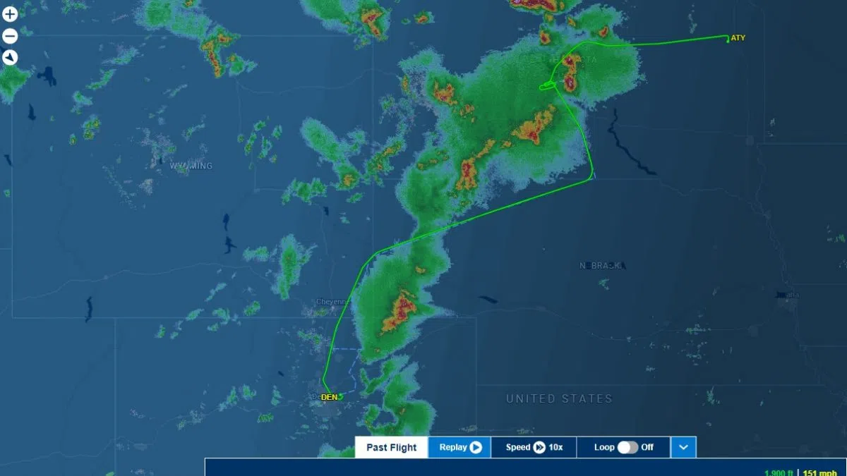 Denver Air Flight Diverted To Watertown Monday Night As Severe Storms ...