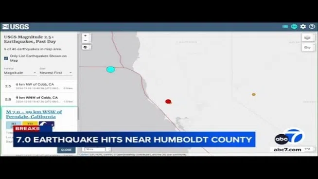 7.0 Magnitude Earthquake Strikes off Coast of Northern California | KABC-AM