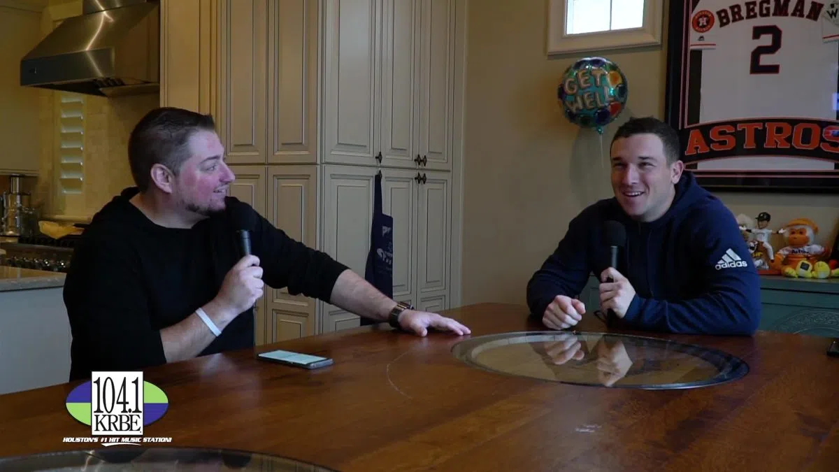 Tyler Frye interviews Alex Bregman of The Houston Astros | 104.1 - KRBE ...