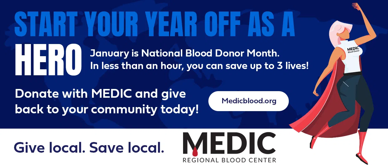 MEDIC- January is National Blood Donor Month! | WOKI-FM