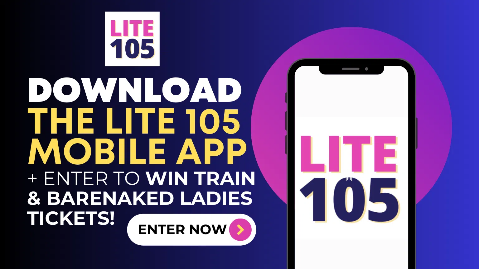 Download the FREE LITE 105 MOBILE APP and be entered to WIN Train ...