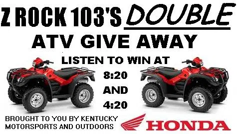 Double ATV Give Away | Z-ROCK 103 | WXZZ-FM