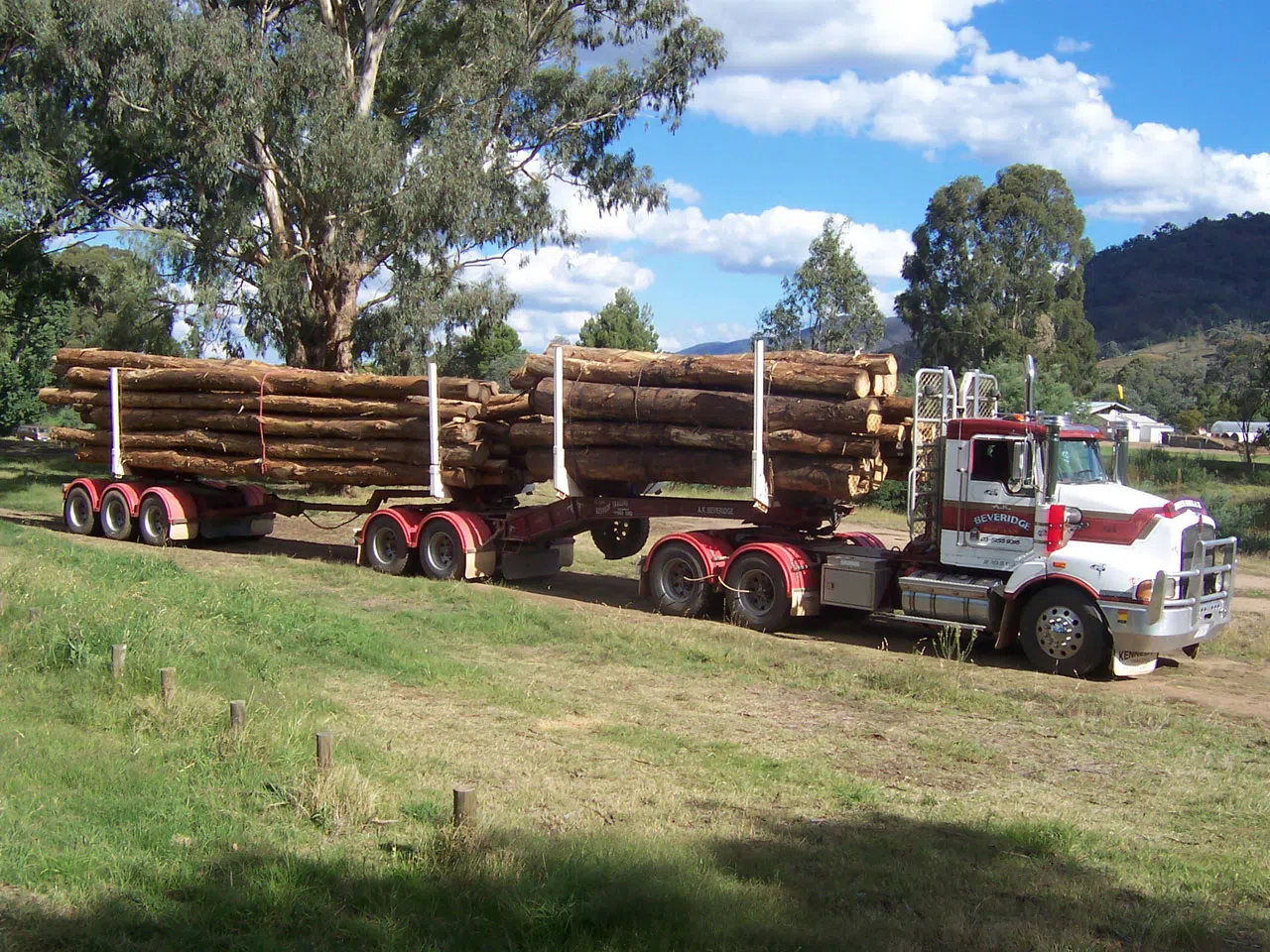 B_double_logging_truck_in_Australia | The Keweenaw Report