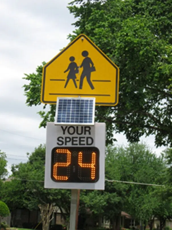 Solar Powered Speed Sign | The Keweenaw Report