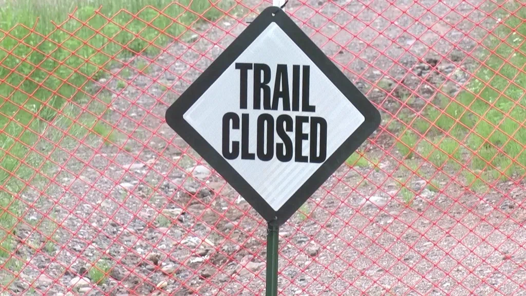 Trail Closed sign | The Keweenaw Report