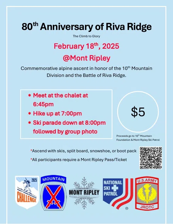 Mont Ripley Ski Patrol celebrates the 80th anniversary of the 10th ...