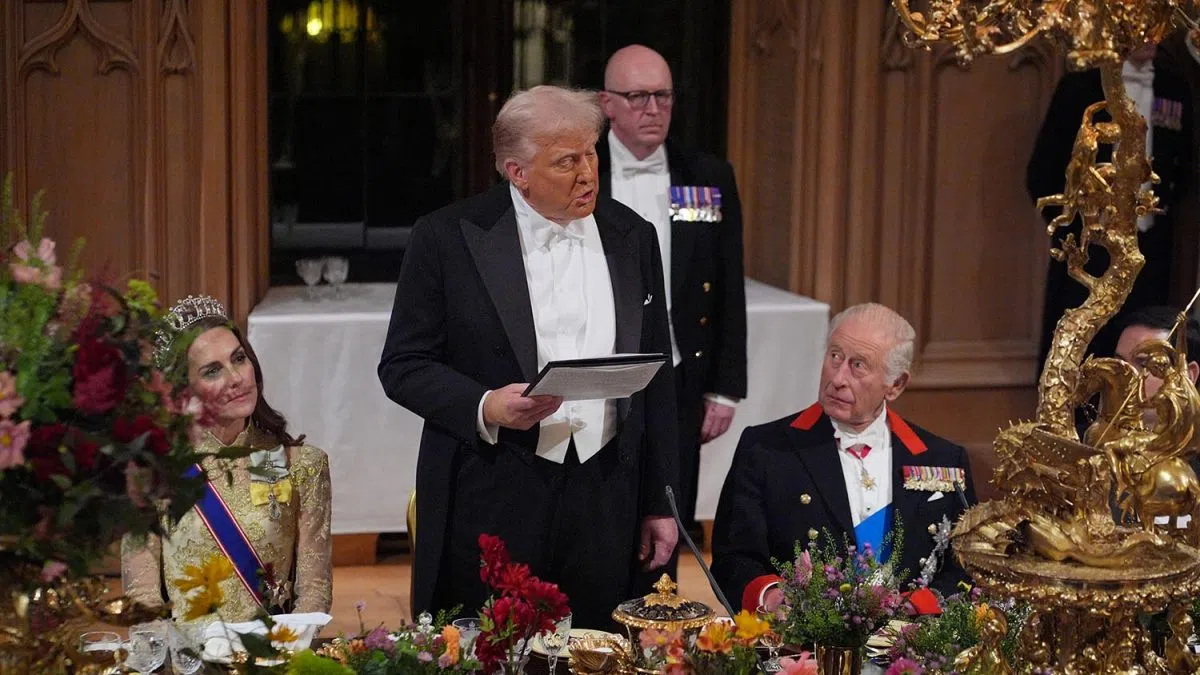 In Britain, Trump basks in a display of regal splendor with King ...