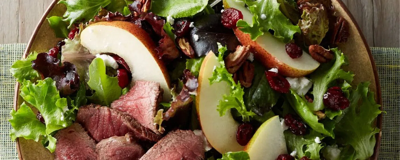 Beef Tenderloin, Cranberry and Pear Salad | WQDR-FM