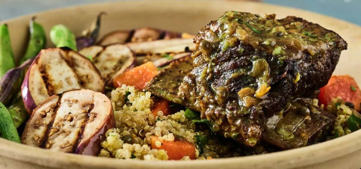 Aji-Braised Beef Short Ribs with Golden Herbed Quinoa | 96.1 BBB (WBBB-FM)