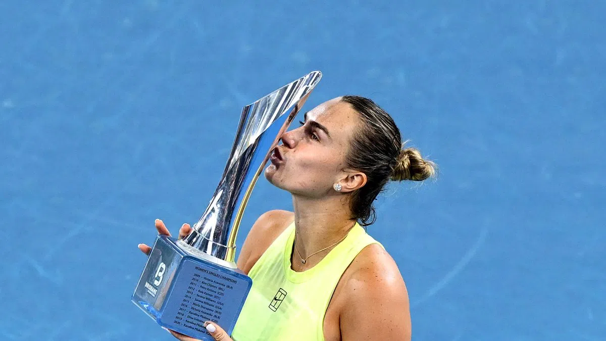 Sabalenka wins Brisbane final amid frosty exchange with Kostyuk ...