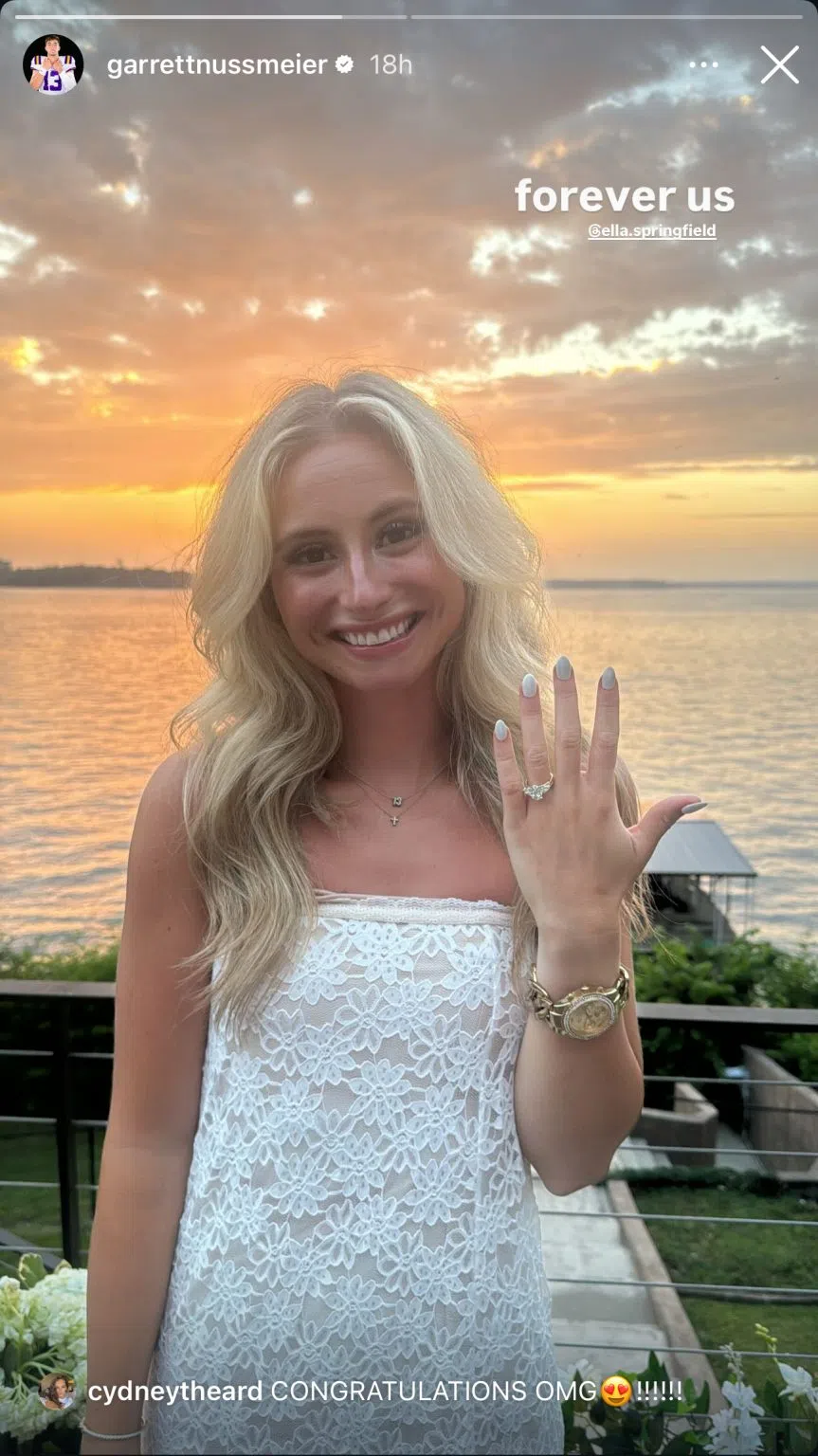 Garrett Nussmeier engaged to girlfriend Ella Springfield | Louisiana Sports