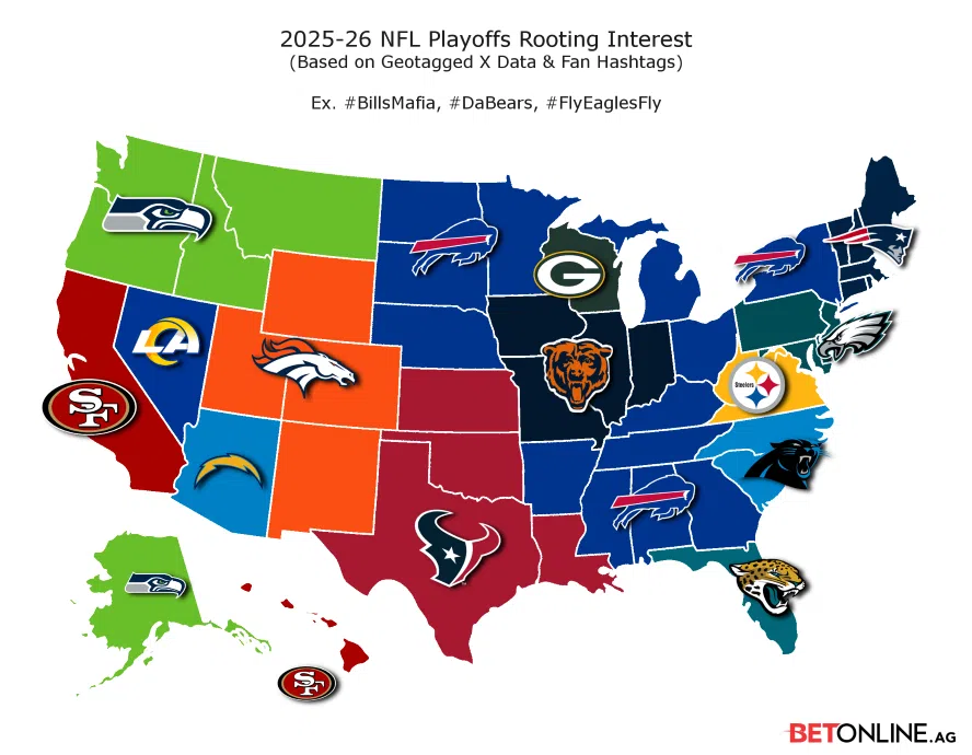 NFL Fan Allegiances by State: Bills Mafia Takes Over as Playoffs Look ...