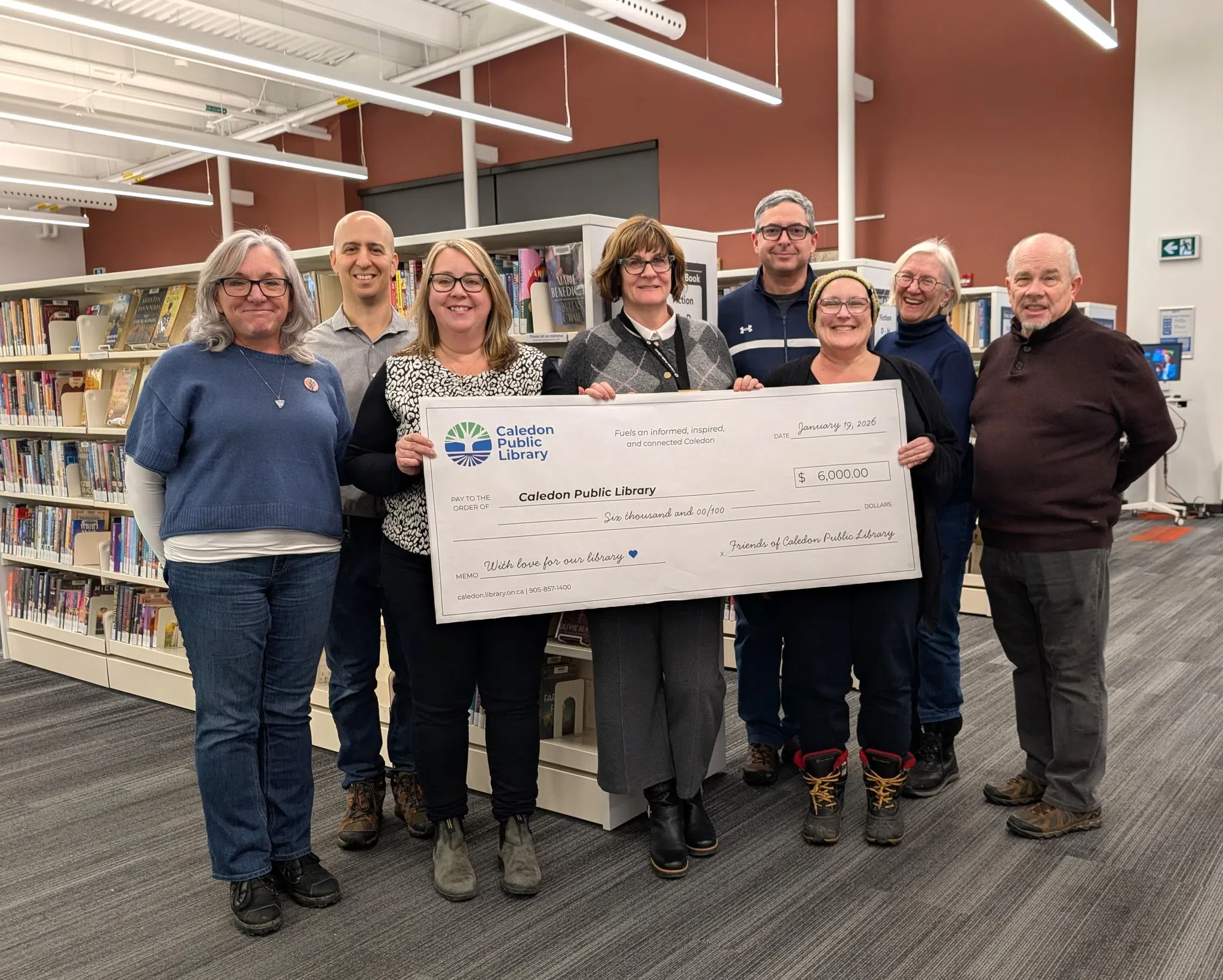 Caledon Public Library receives $6000 donation | FM 102 Bolton