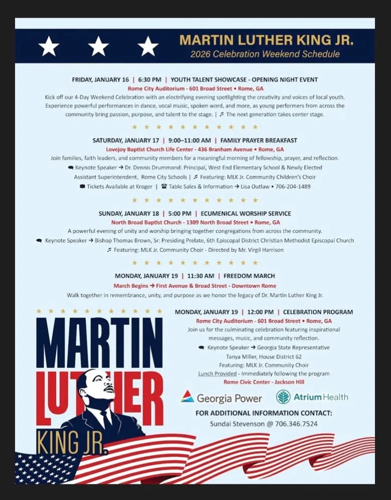 KING CELEBRATION 2026 SET FOR JANUARY 16-19 | Talk Radio WLAQ AM