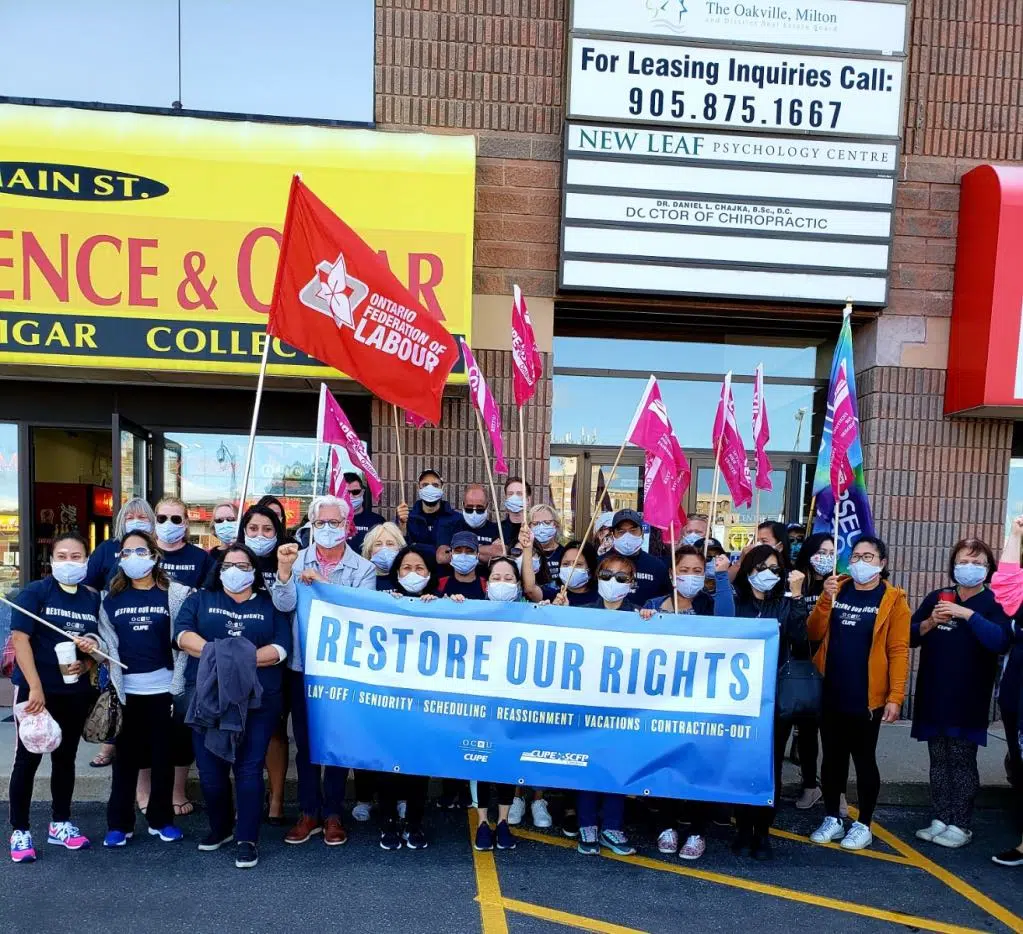 Frontline workers protesting for workers’ rights | FM101 Milton Now